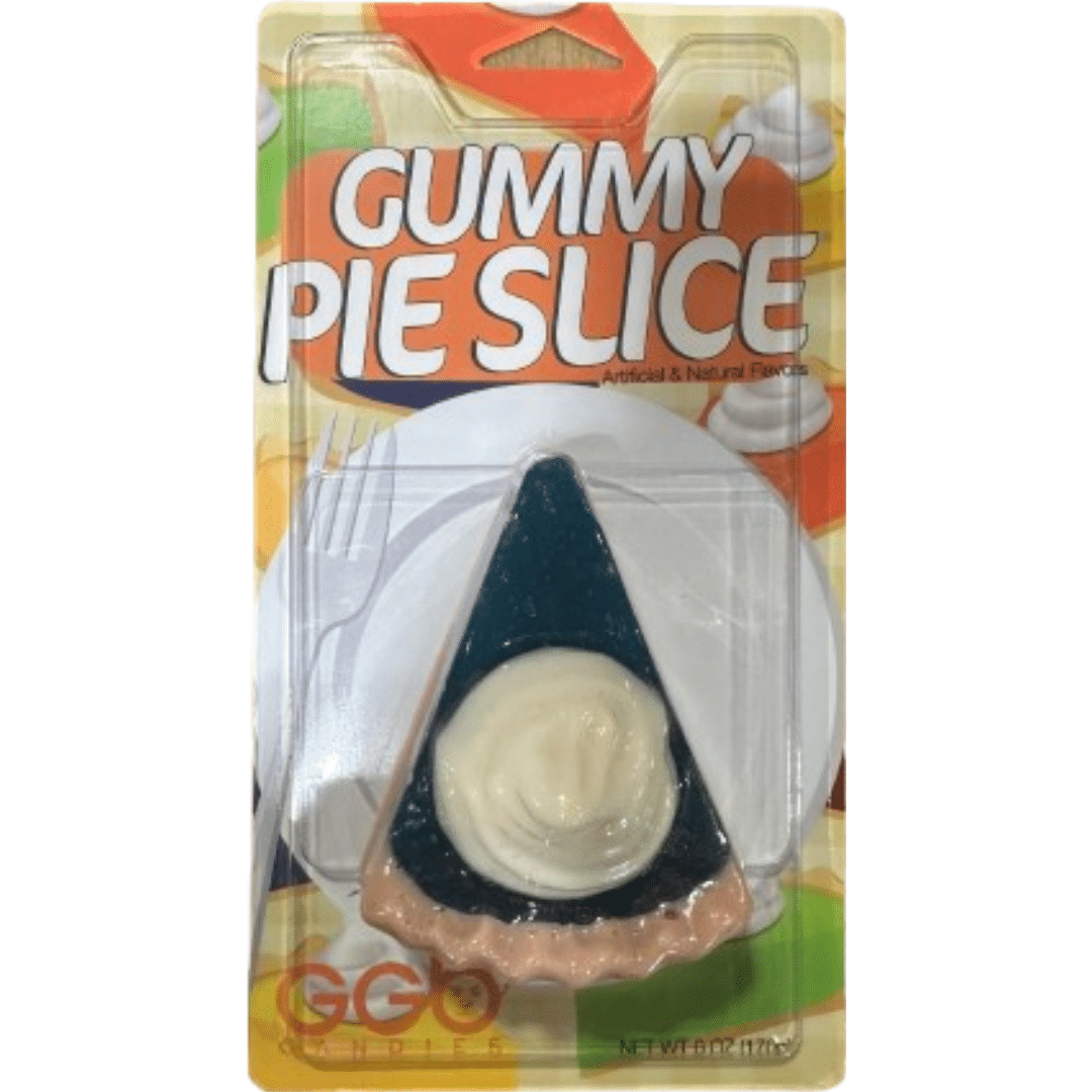 GGB Candies Gummy Pie Slice Blue Raspberry Canadies 8x6oz - Pacific ...