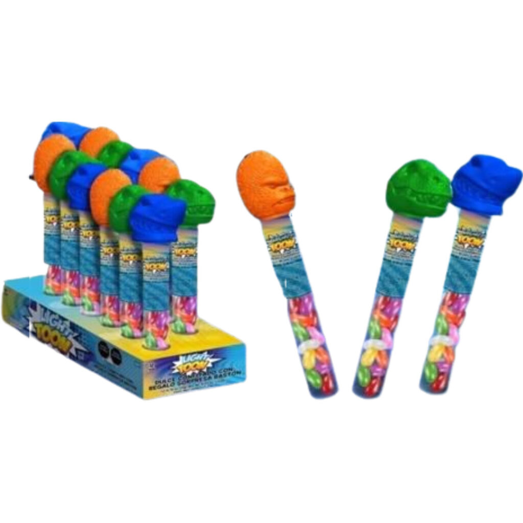 Bondy Tubo Luz Light Toon (Dinosaurio) 12 - Pacific Candy Wholesale