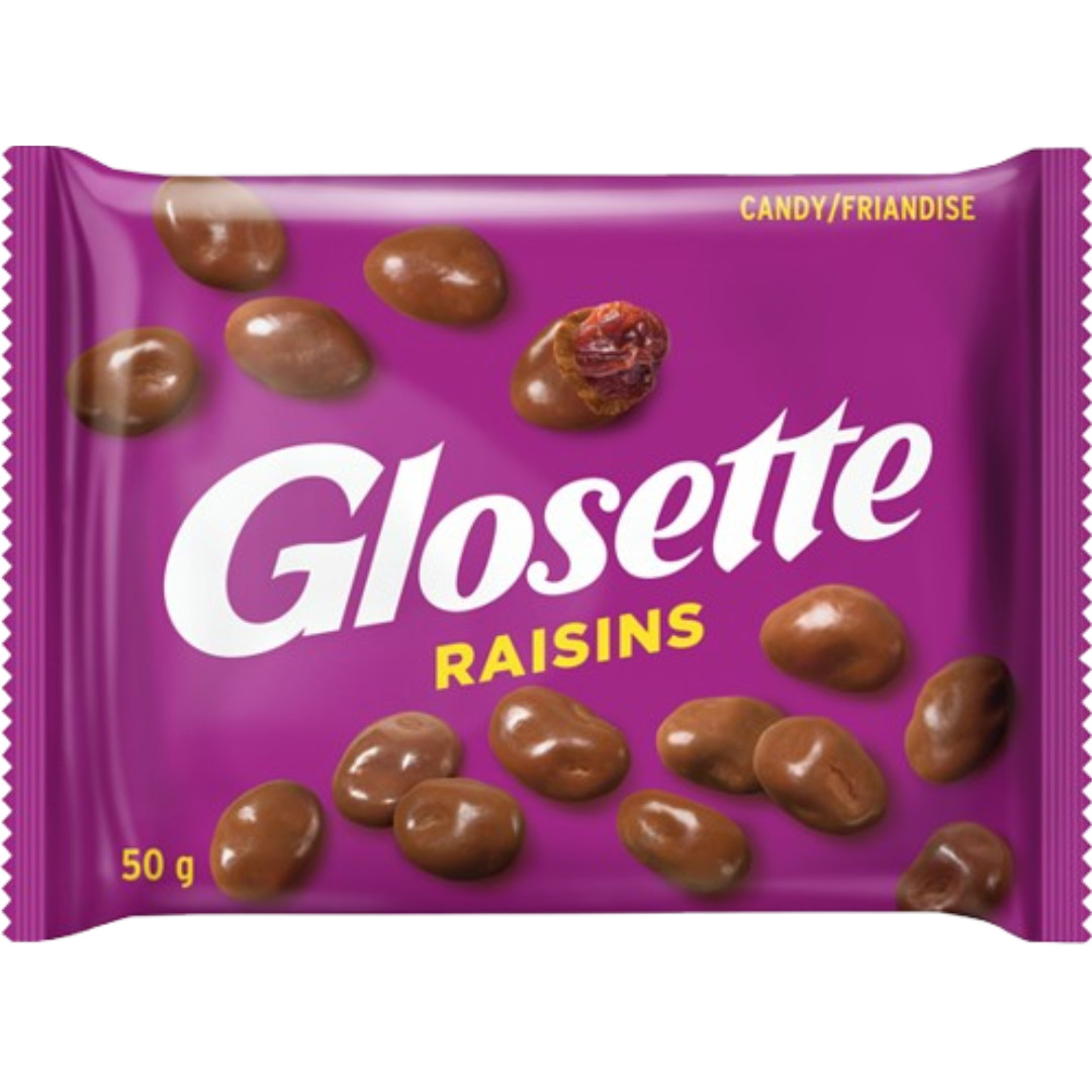 Hershey Glosette Raisins 18x50g - Pacific Candy East