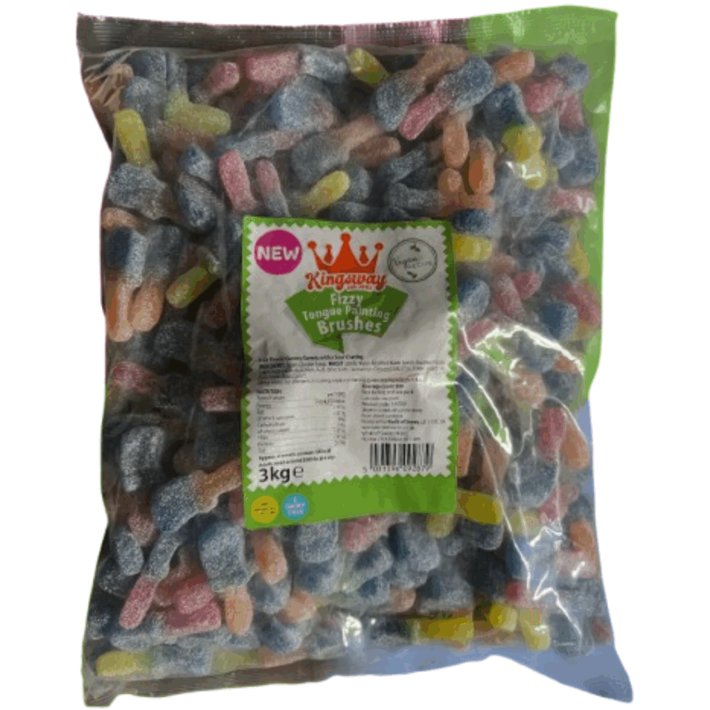Kingsway Fizzy Tongue Painting Vegan British Bulk 3kg - Pacific Candy ...